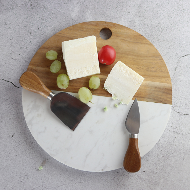 Round Marble Cutting Cheese Board