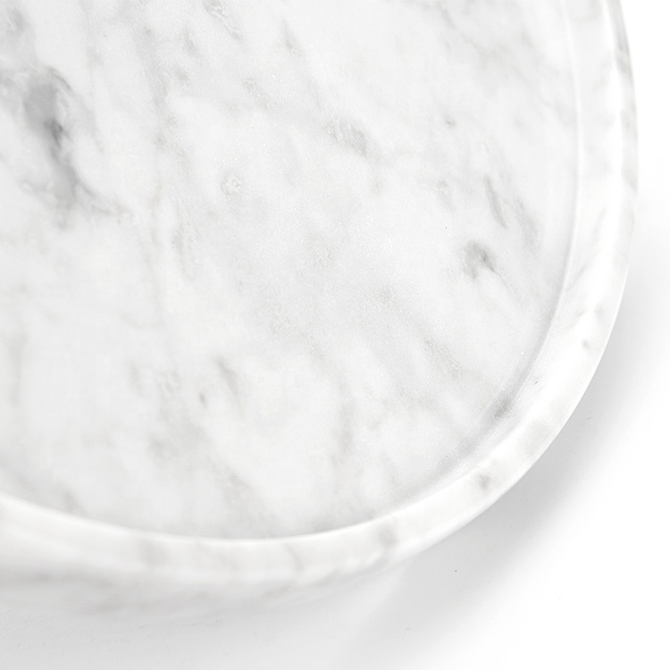 White Marble Round Pastry Board